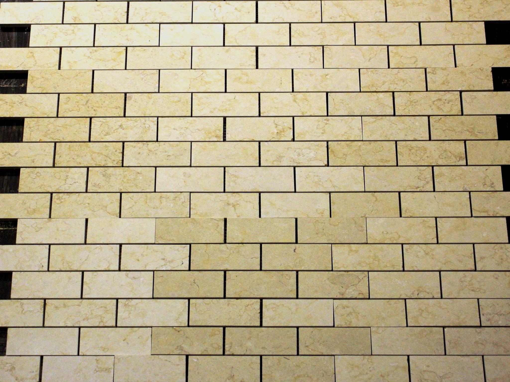 Brick Pattern Sunny Light Polished Tiles - Marble & Granite