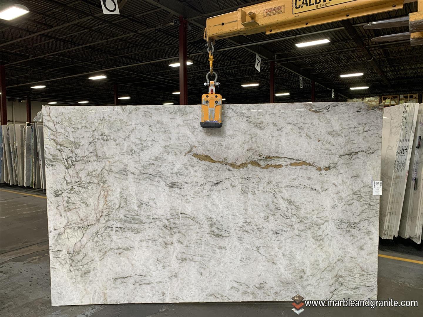 Tempest White Quartzite Slabs - Marble & Granite