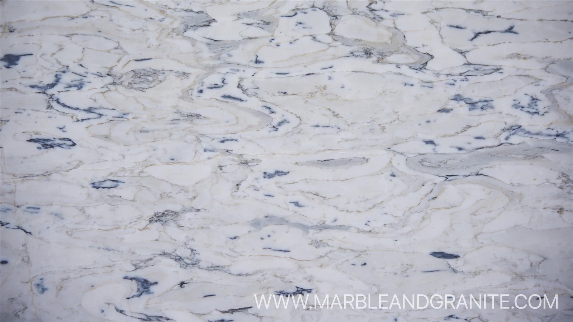 White Arabesque Slabs - Marble & Granite